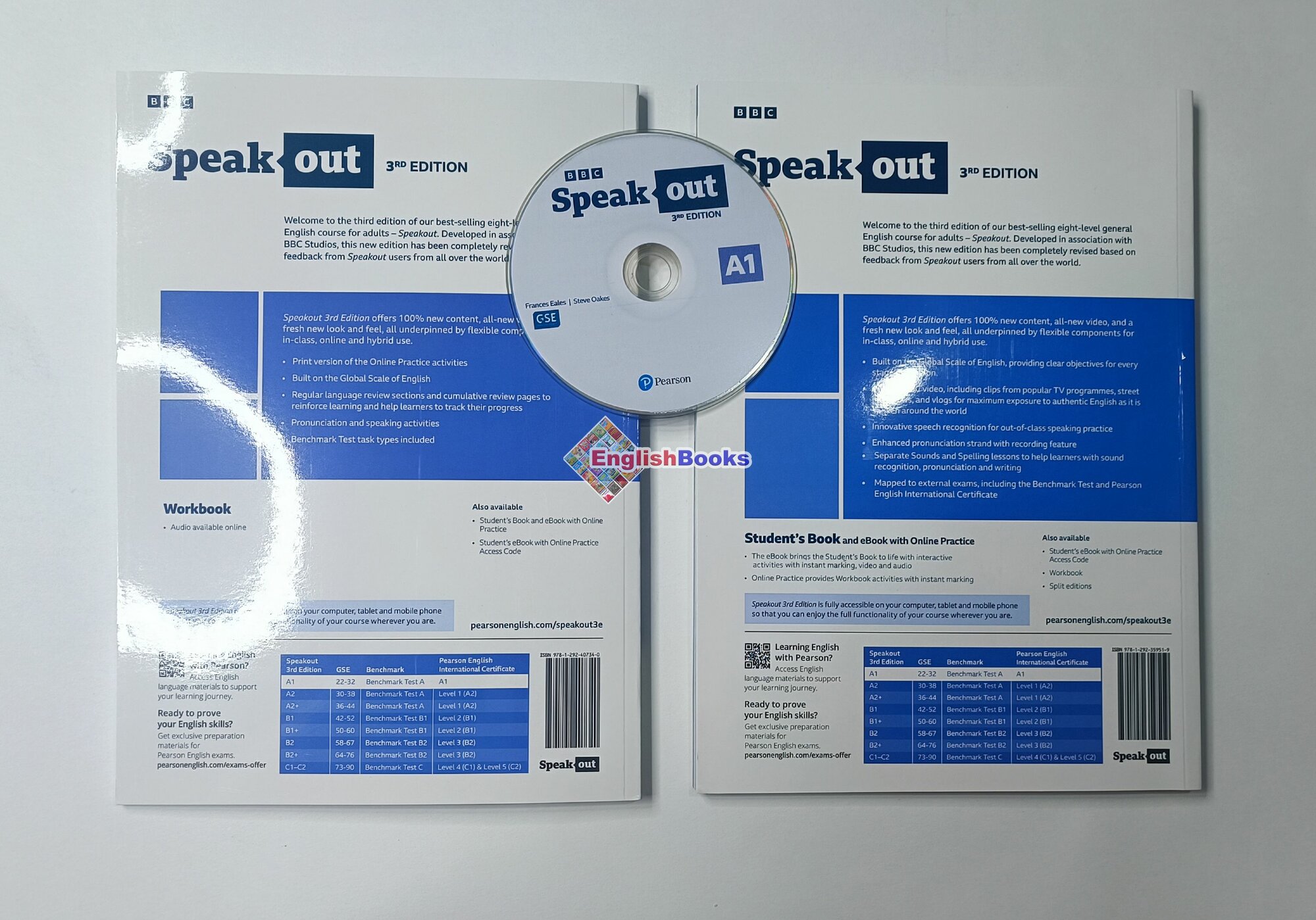 SpeakOut A1 3rd Edition комплект учебник (students Book), рабочая тетрадь (workbook), CD — фото 1