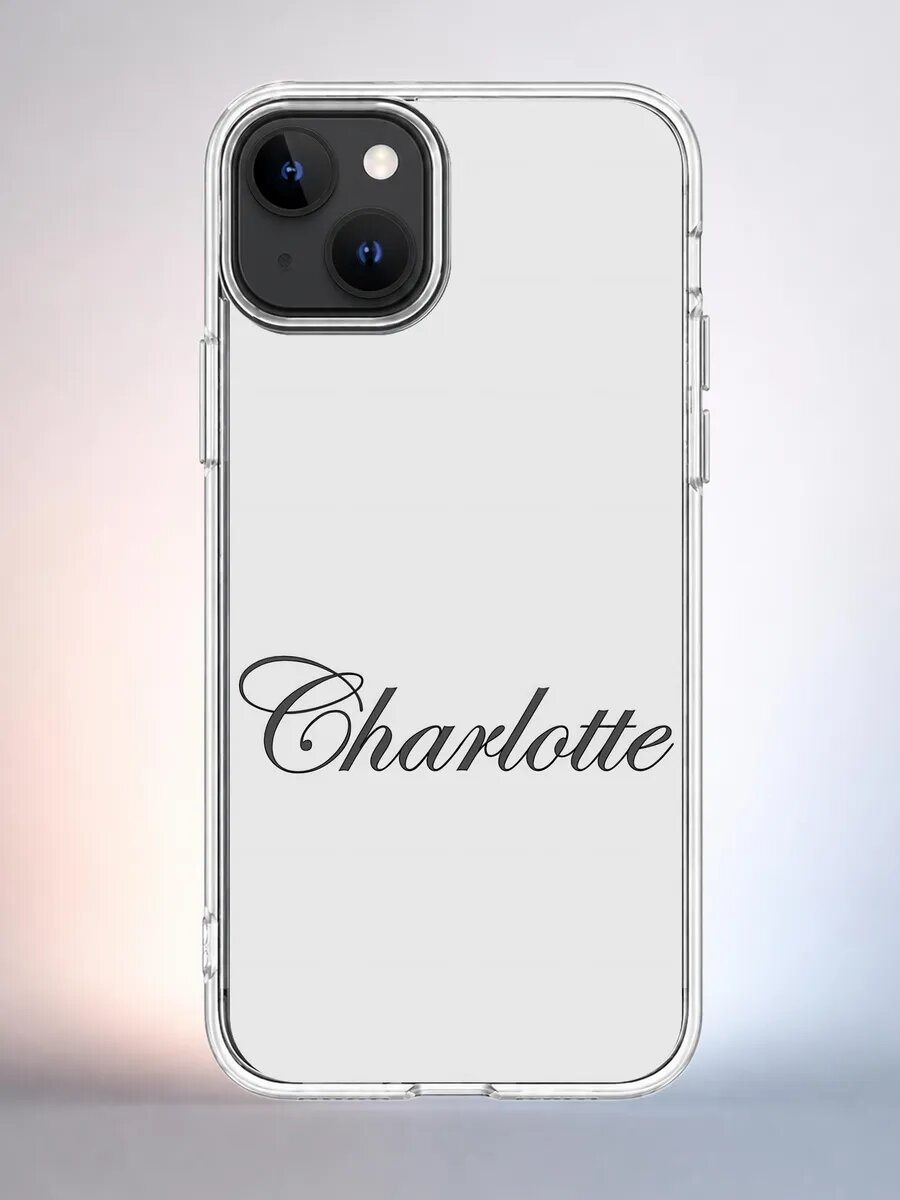 Чехол iPhone 14 имя charlotte y2k Indie sleaze