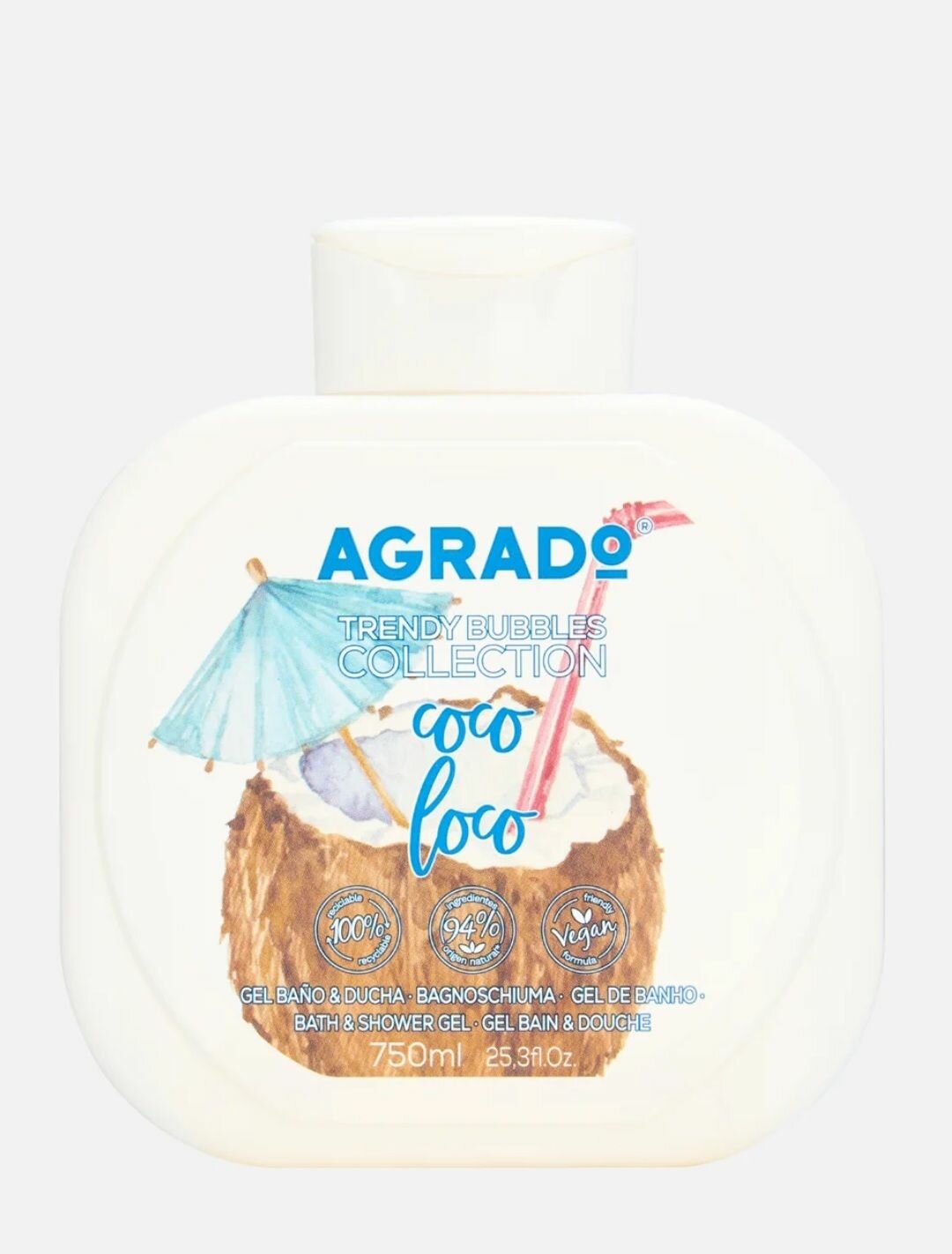 Гель для душа AGRADO coco loco