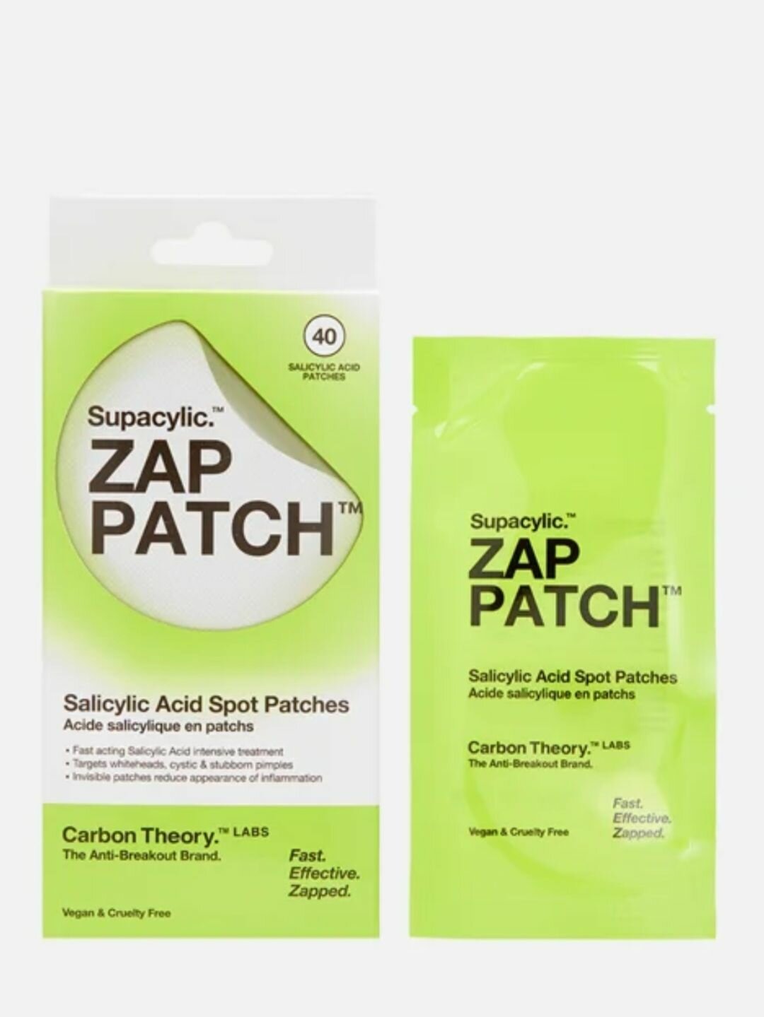 Патчи для точечного нанесения CARBON THEORY zap patch salicylic acid spot 40 шт