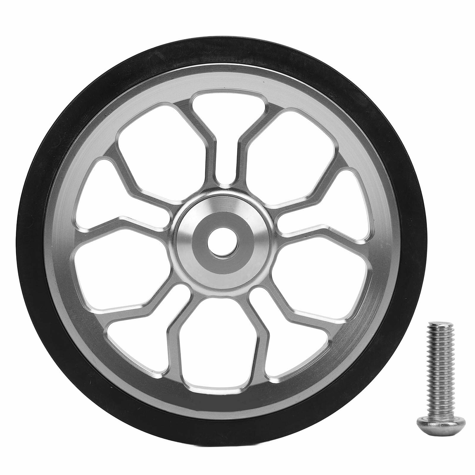 Складной велосипед Easy Wheel из алюминиевого сплава с высокопроизводительными подшипниками, легкий, для езды на велосипеде, серебристый.