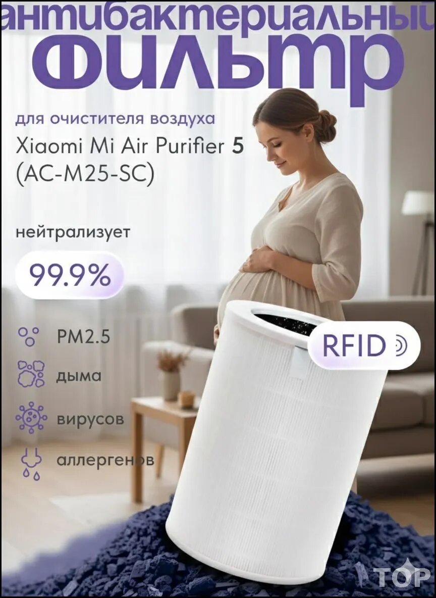 Фильтр HEPA для очистителя воздуха Xiaomi Mi Air Purifier 5 (AC-M25-SC)