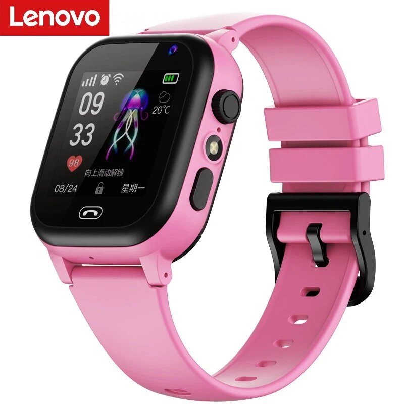Lenovo Детские смарт-часы Розовые с GPS и WiFi