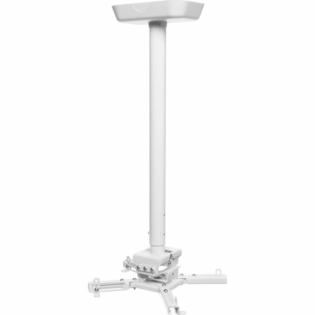 Кронштейн для проектора Cactus CS-PROF031L-WT, до 35кг, потолочный, поворот и наклон, белый
