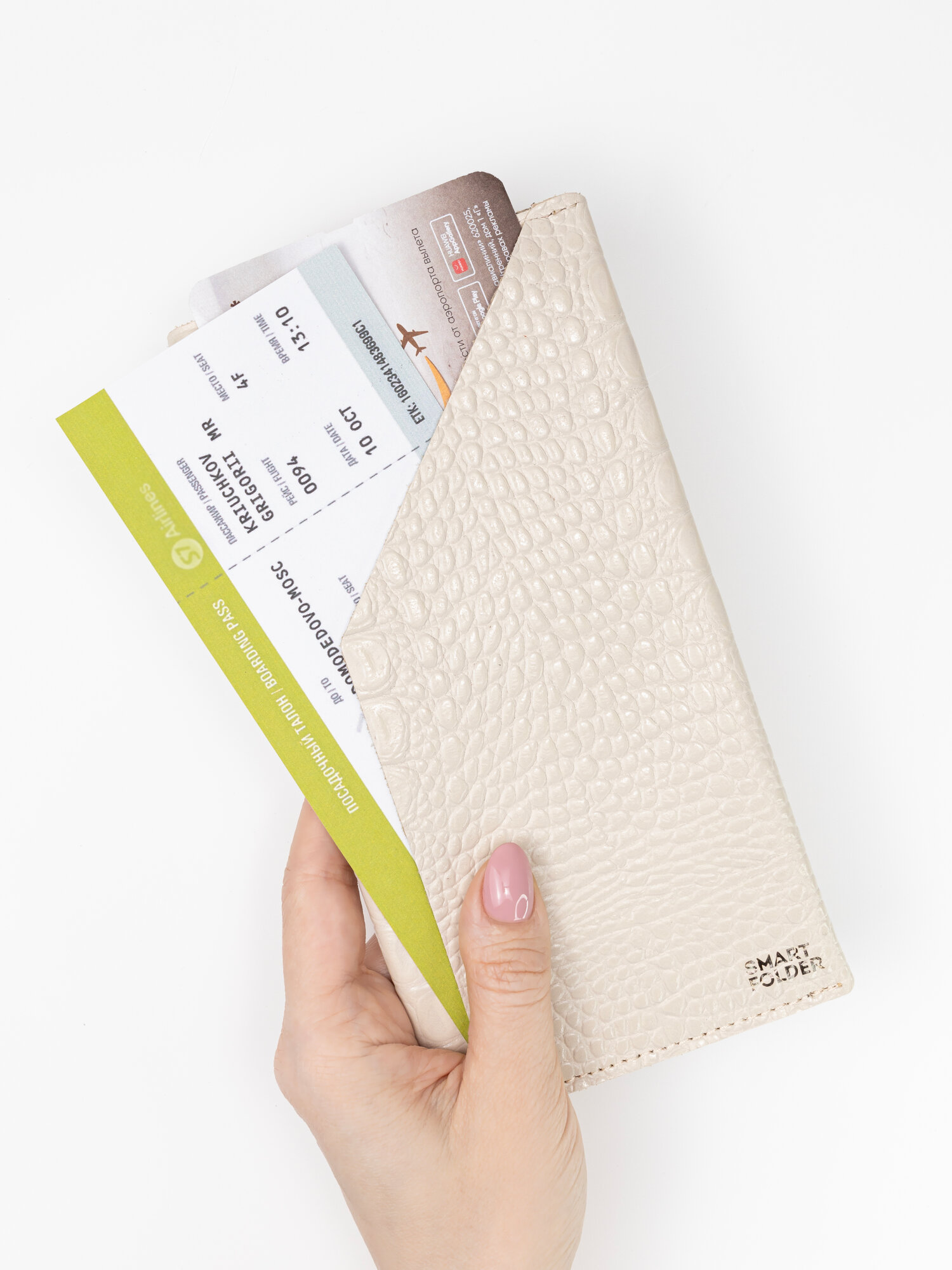 Документница для путешествий Smart Folder, молочный — фото 1