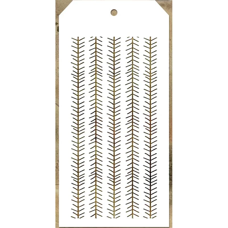 Пластиковый трафарет для скрапбукинга Edge Stripes