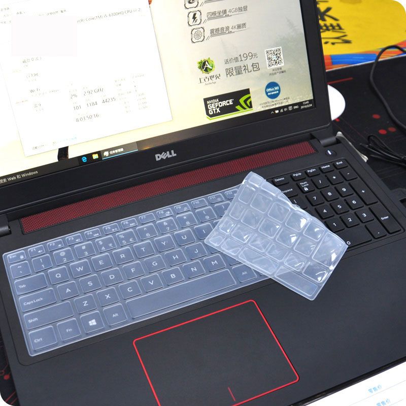 Клавиатура покрывает кожу силикона ноутбука для Dell G3 G5 G7 Inspiron 3000 5000 7000 5565 5567 5570 5575 5577 7557 7559 7566 7567 15.6