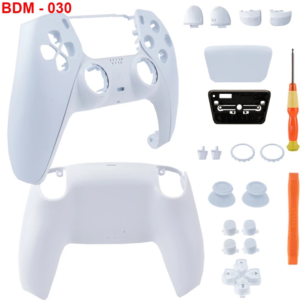 Замена корпуса для контроллера PS5 inRobert, белый BDM - 030