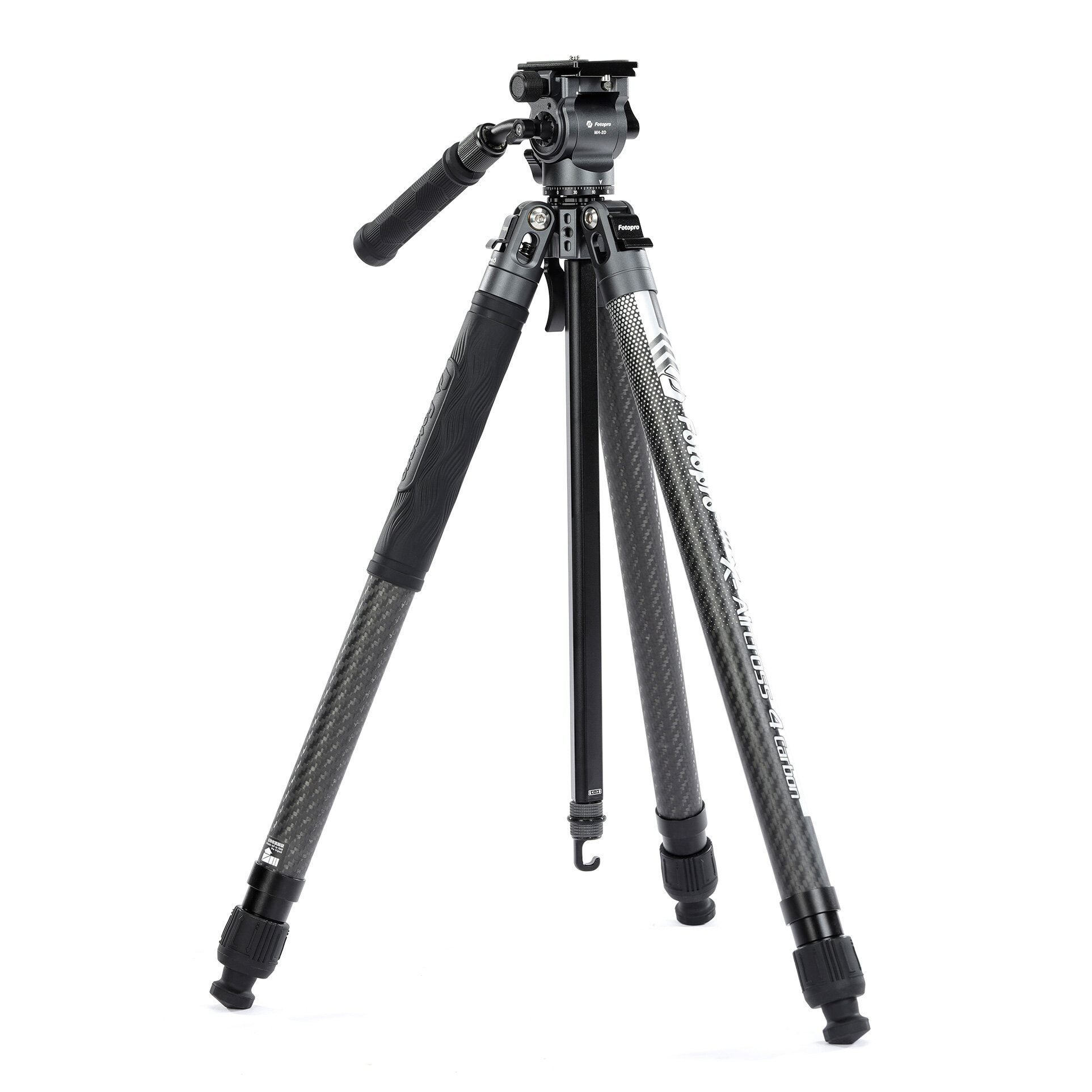 Штатив Fotopro X-Aircross 4 Video Gray, карбоновый, с головой MH-2D, до 3 кг