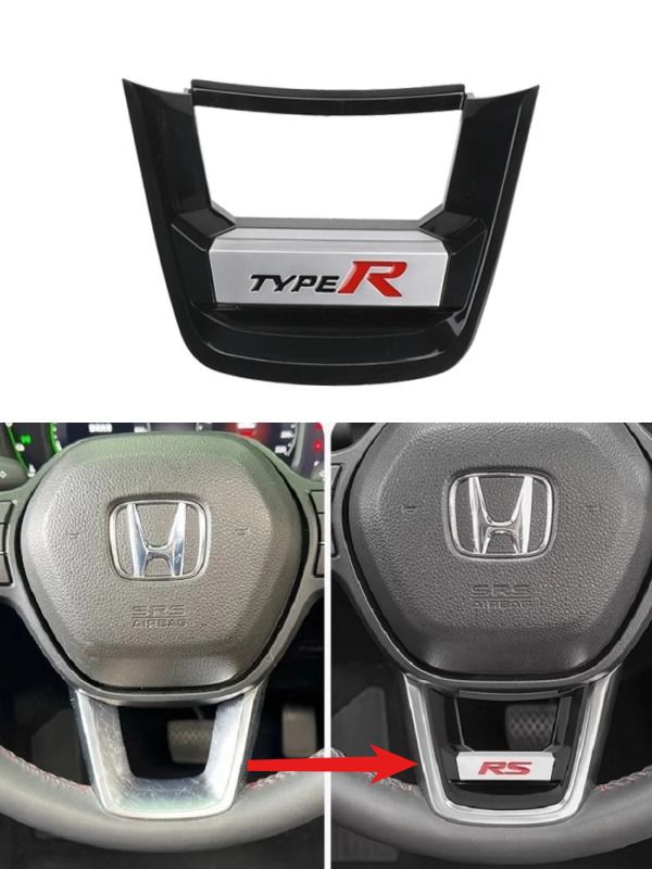 ABS эмблема на руль Honda Civic Fit Jazz Accord CR-V Pilot Odyssey Passport ZR-V HR-V INSPIRE наклейка аксессуары