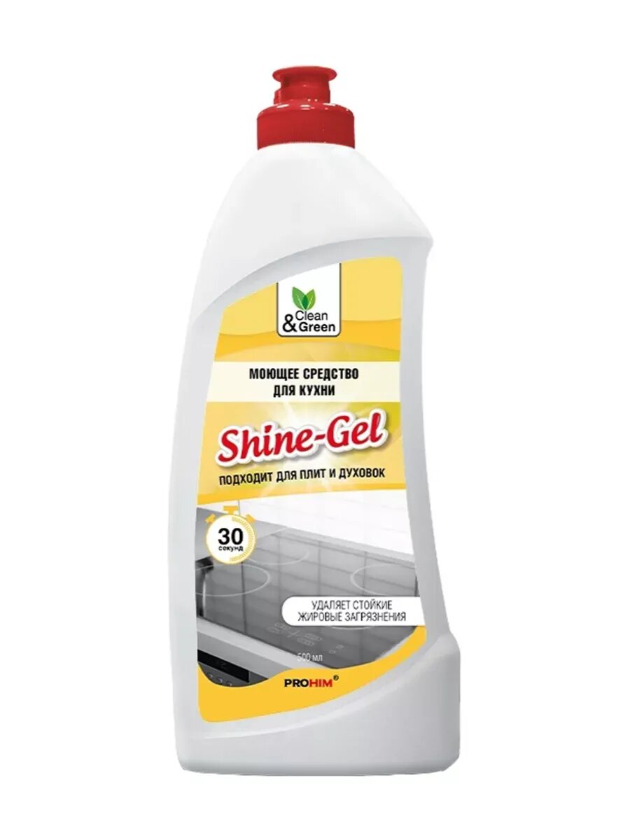 Средство для мытья кухонных поверхностей Clean&Green Shine-Gel 500мл