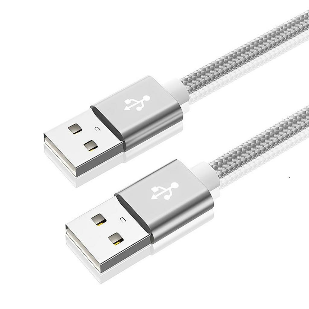 USB 2.0 удлинитель 480 Мбит/с, серебро - 50cm