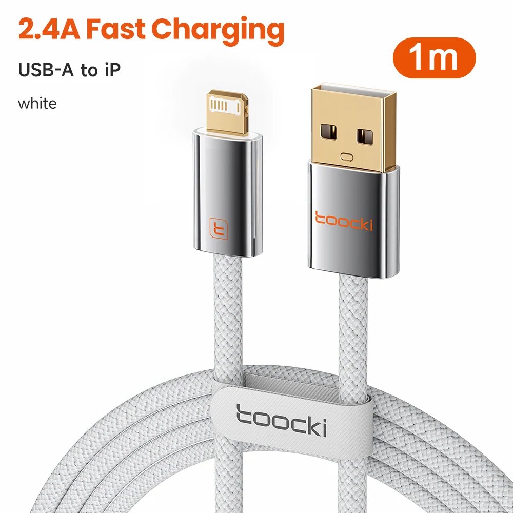 Toocki USB-кабель для iPhone 14 13 12 11 Pro Max XR XS 8 7 PD 27 Вт Кабель USB C для быстрой зарядки Lightning для iPhone iPad Airpods