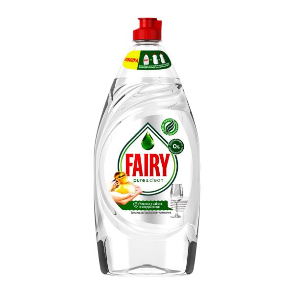 Средство для мытья посуды Fairy Pure&Clean 900мл