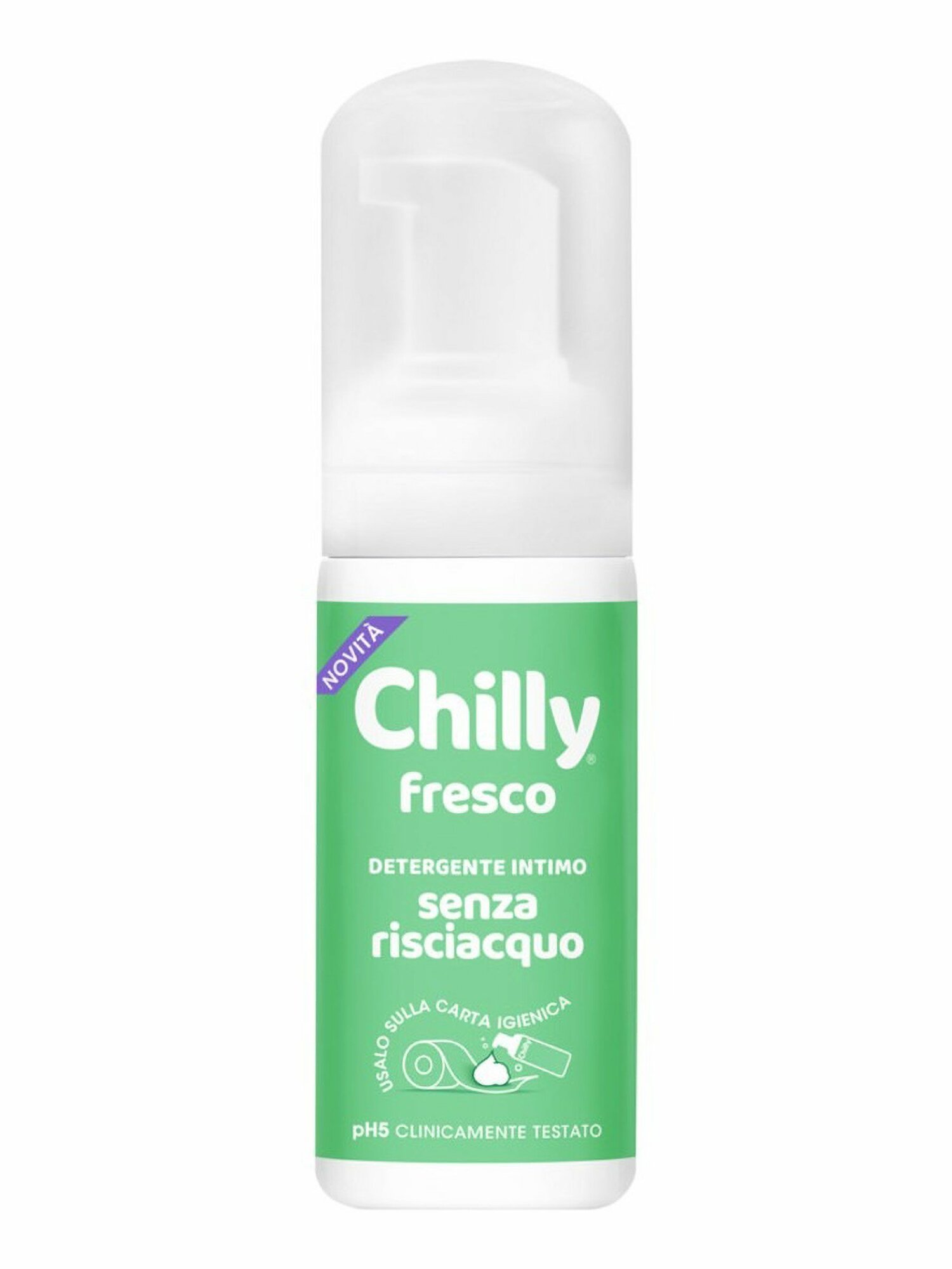 Chilly, Fresco, Пенка для интимной гигиены, Естественная свежесть, не требует смывания, 100 мл