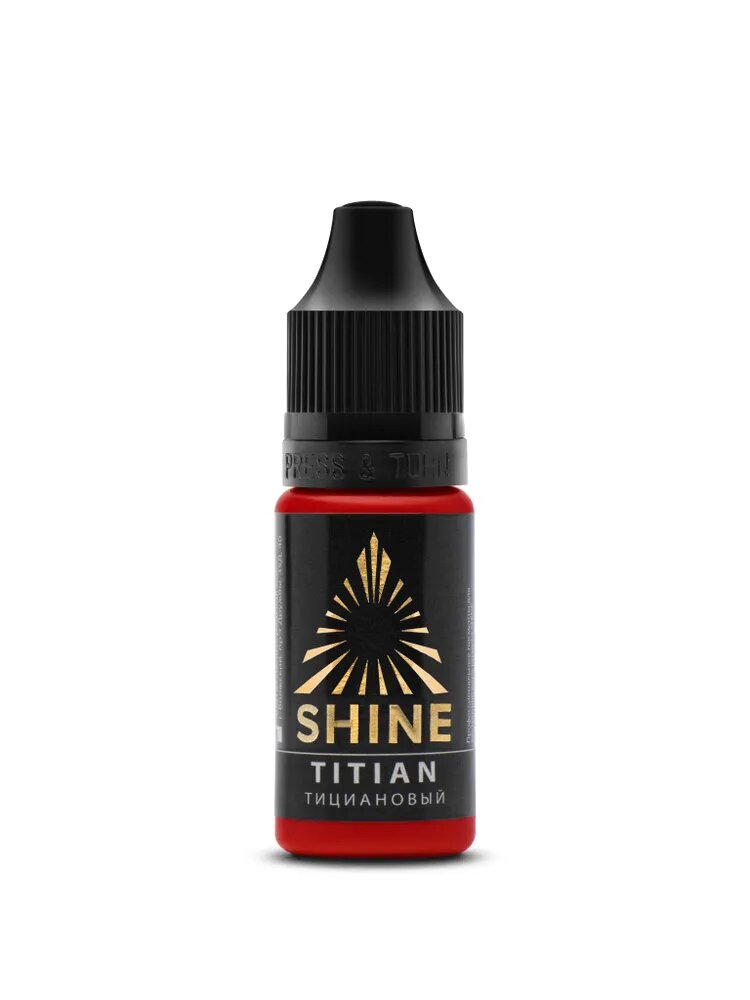 Titian SHINE пигмент для татуажа Губ, Тициановый шайн краска для перманентного макияжа 10 мл