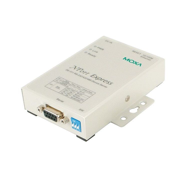Преобразователь MOXA NPort DE-311 RS-232/422/485 - RJ45 100 Мбит/с