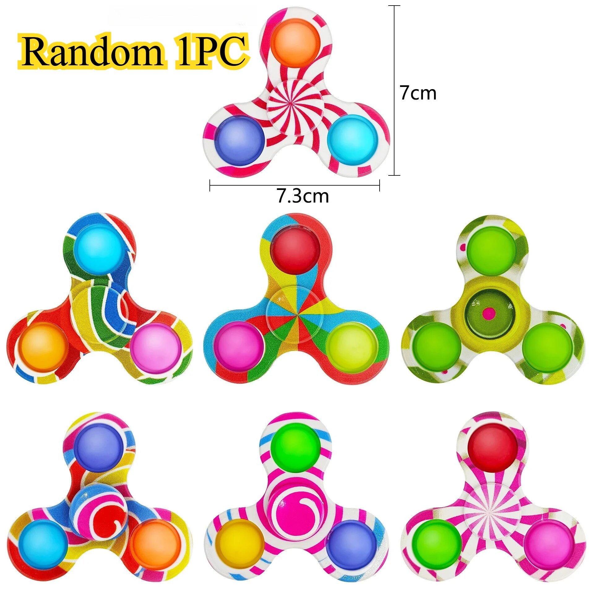 Пластиковый вращающийся спиннер Macroupta Random 1 Spinner
