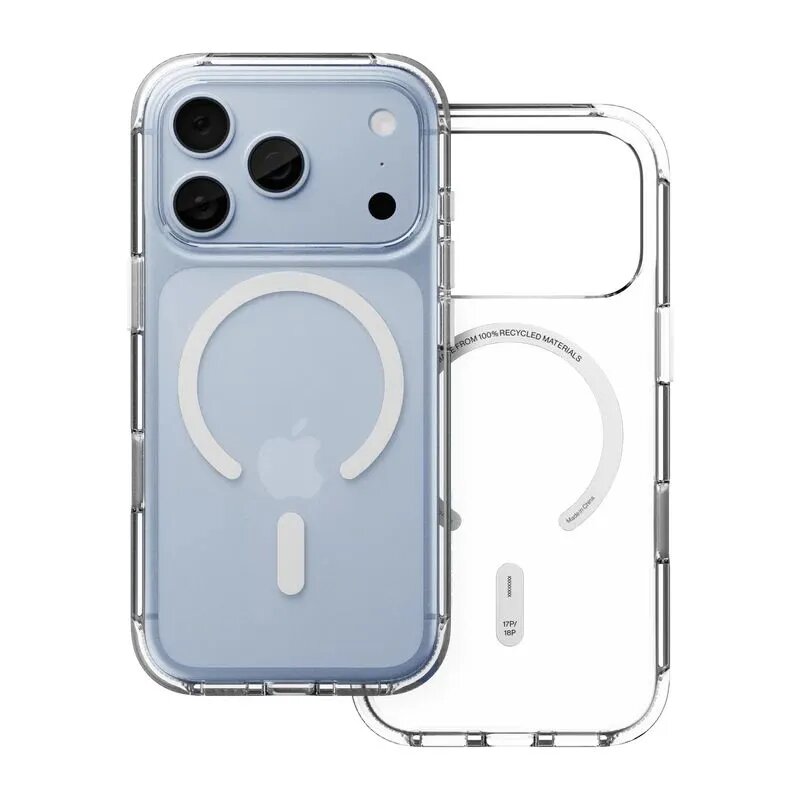 Native Union чехол для iPhone 18 Pro / 17 Pro, прозрачный, противоударный, полное покрытие, MagSafe