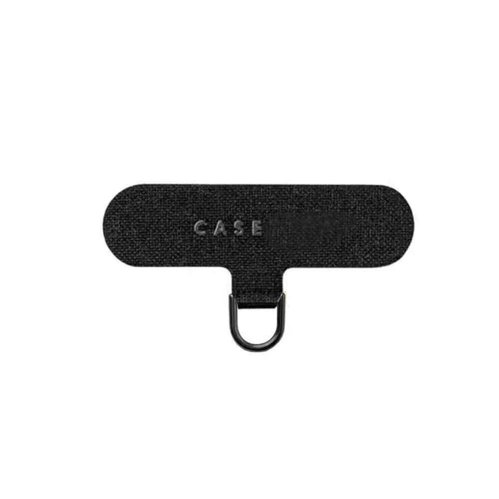 Клип для телефона черного цвета с логотипом Case и черной застежкой, ультратонкий держатель для карты с креплением для