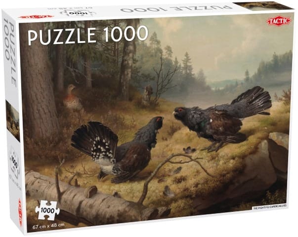 Пазл Tactic Фердинанд фон Райт, Дерущиеся глухари, 1000 элементов, 68x48 см