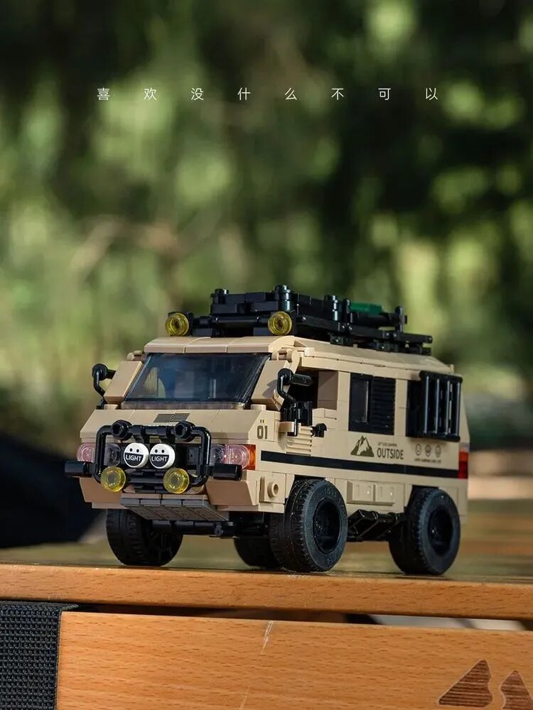 Конструктор машина, HAPPY BUILO PB8823, Mitsubishi Delica Star Wagon