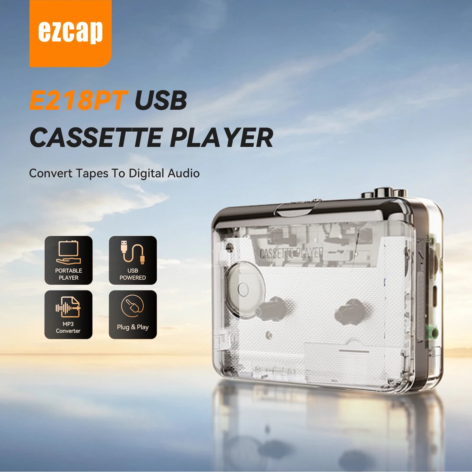 Ezcap218PT Конвертер кассет в MP3