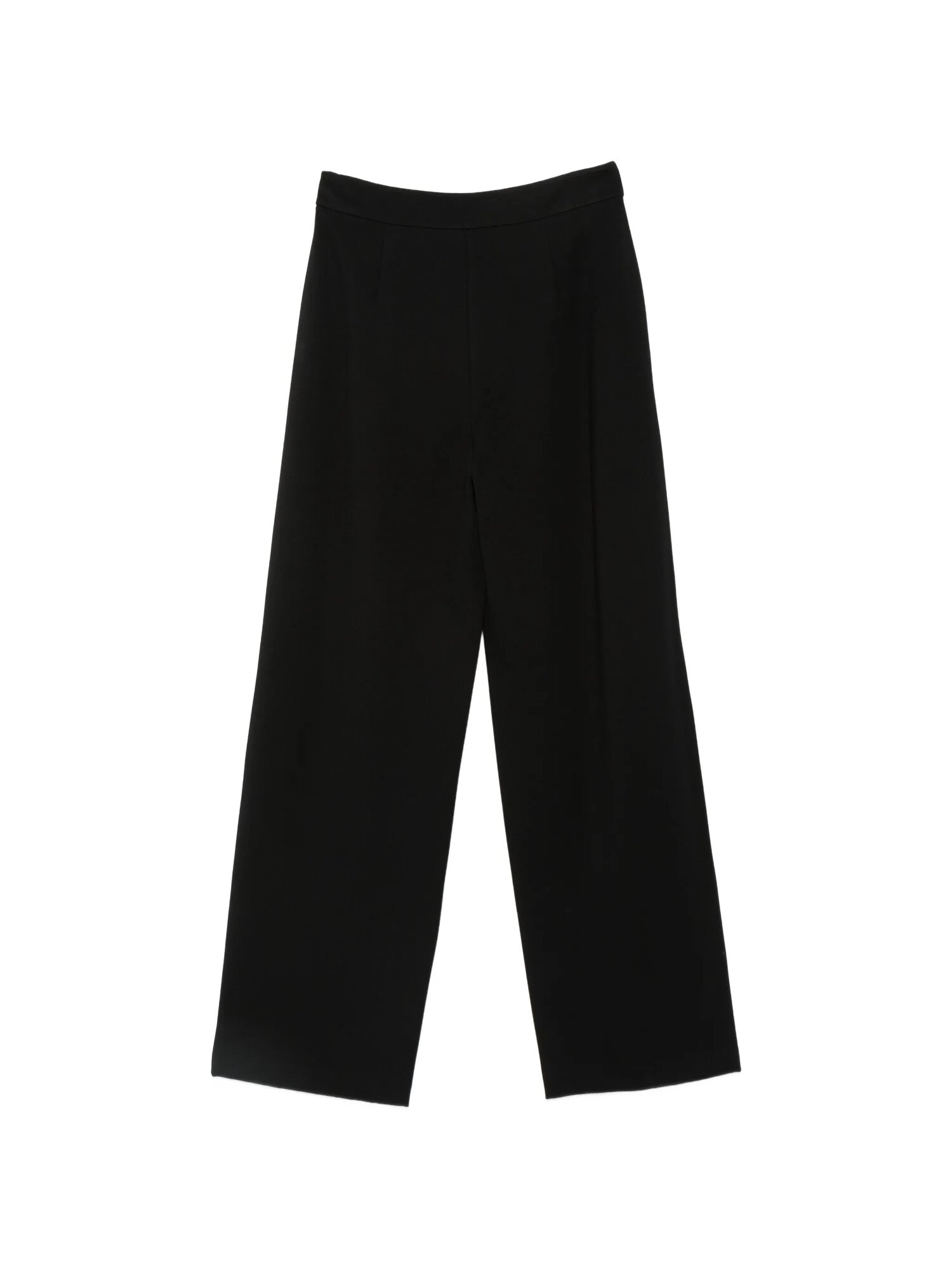 Брюки EMPORIO ARMANI Pleated palazzo pants, размер 42, черный — фото 1