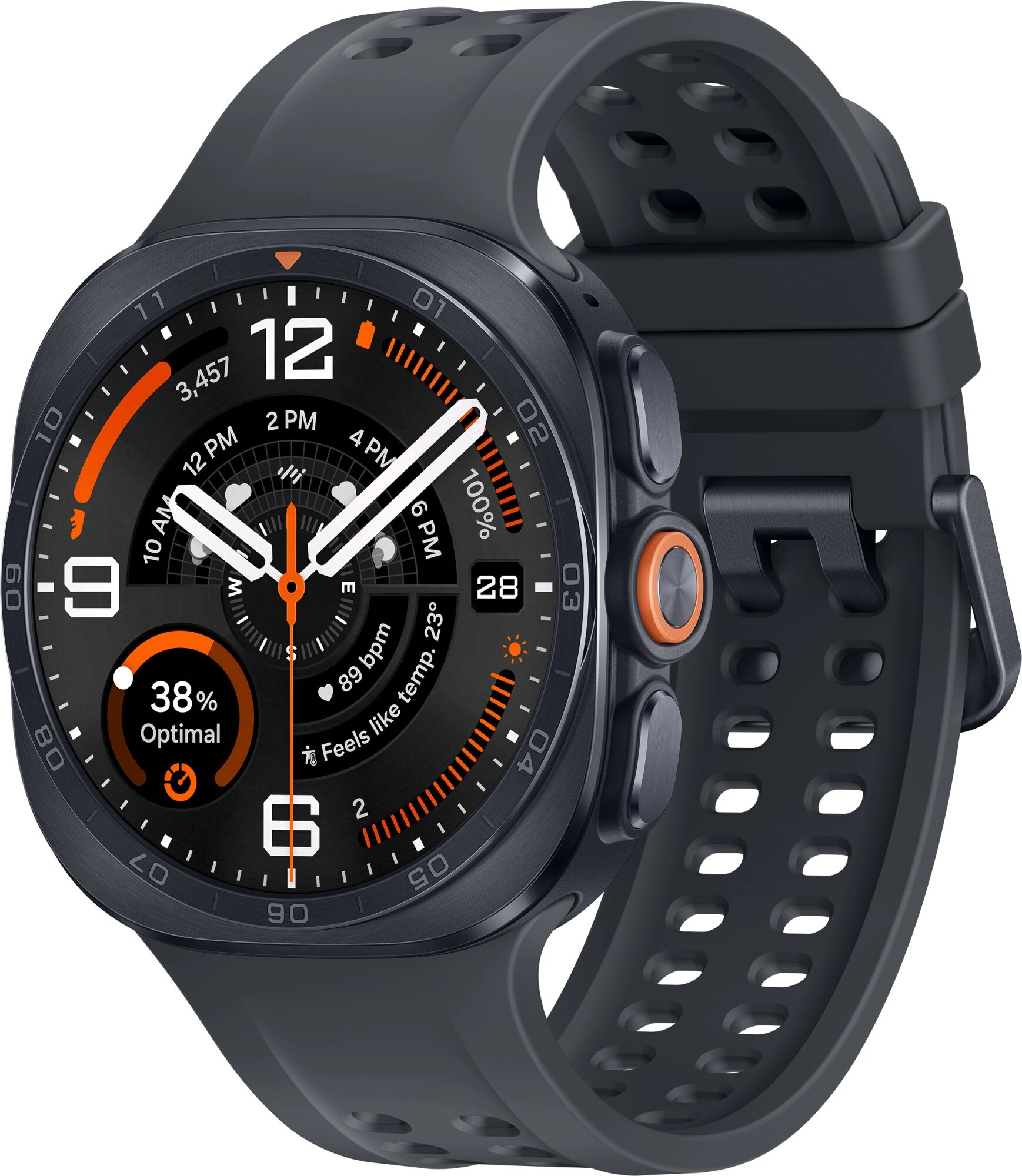 Смарт-часы Samsung Galaxy Watch Ultra2 47мм 1.5" AMOLED корп. черный рем. черный (SM-L715FZKACAU)