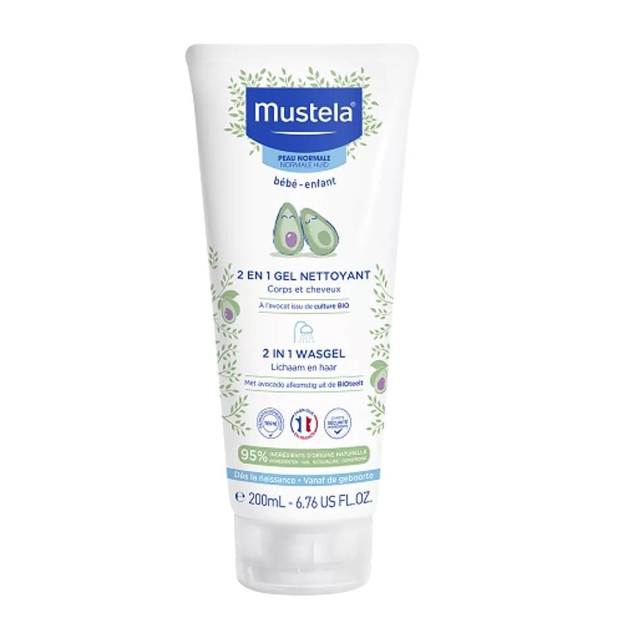 Средство для душа Mustela 2in1 Cleansing Gel моющий гель 2 в 1 для детей, 200 мл
