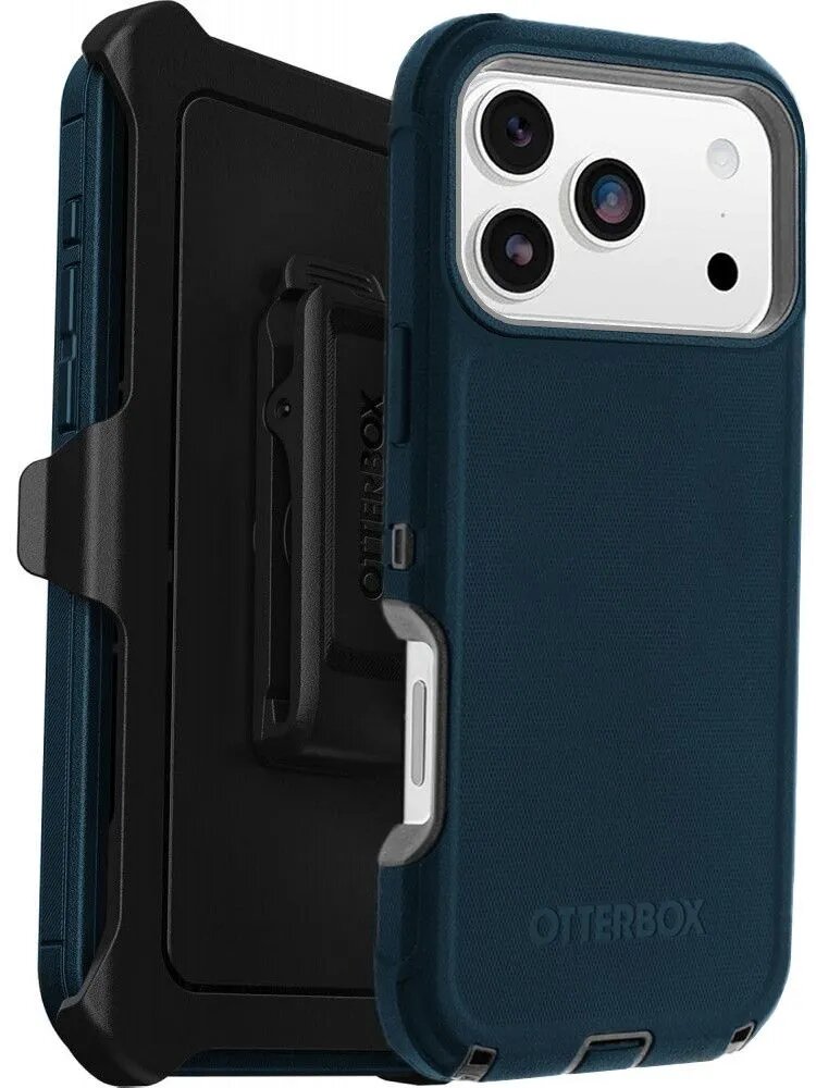 Чехол для мобильного телефона OtterBox iPhone 17 Pro Max 6,9-дюймовой (Only) серии Defender, с защитой портов-задний зажим-кронштейн