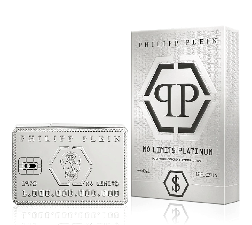 Philipp Plein No Limits Platinum 50 мл - мужская парфюмерная вода / Ноу Лимитс