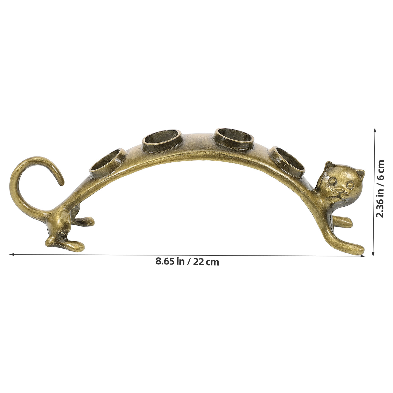 Держатель Пробок Вина В Форме Кошки Золотой Цвет 22.00X6.00X4.50Cm
