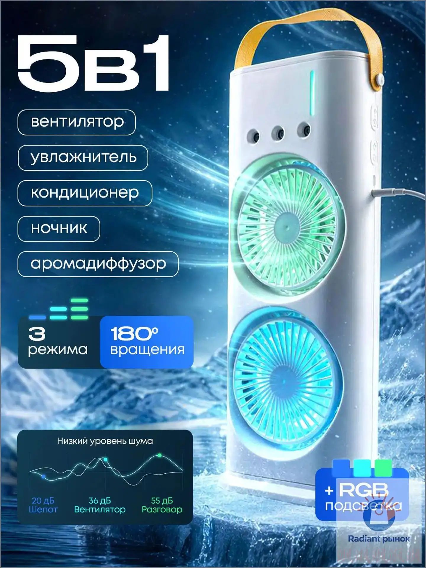 Настольный вентилятор 019ee9b27911763b8ed5b0dc4a9bcc86, белый