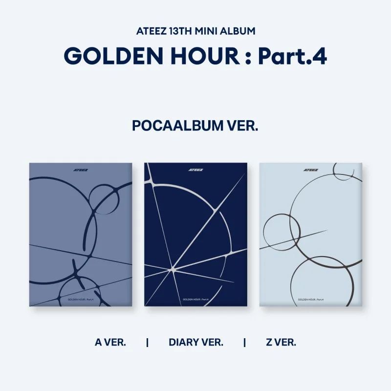 ATEEZ GOLDEN HOUR : PART.4 13-й мини-альбом POCAALBUM, Набор из 3 штук