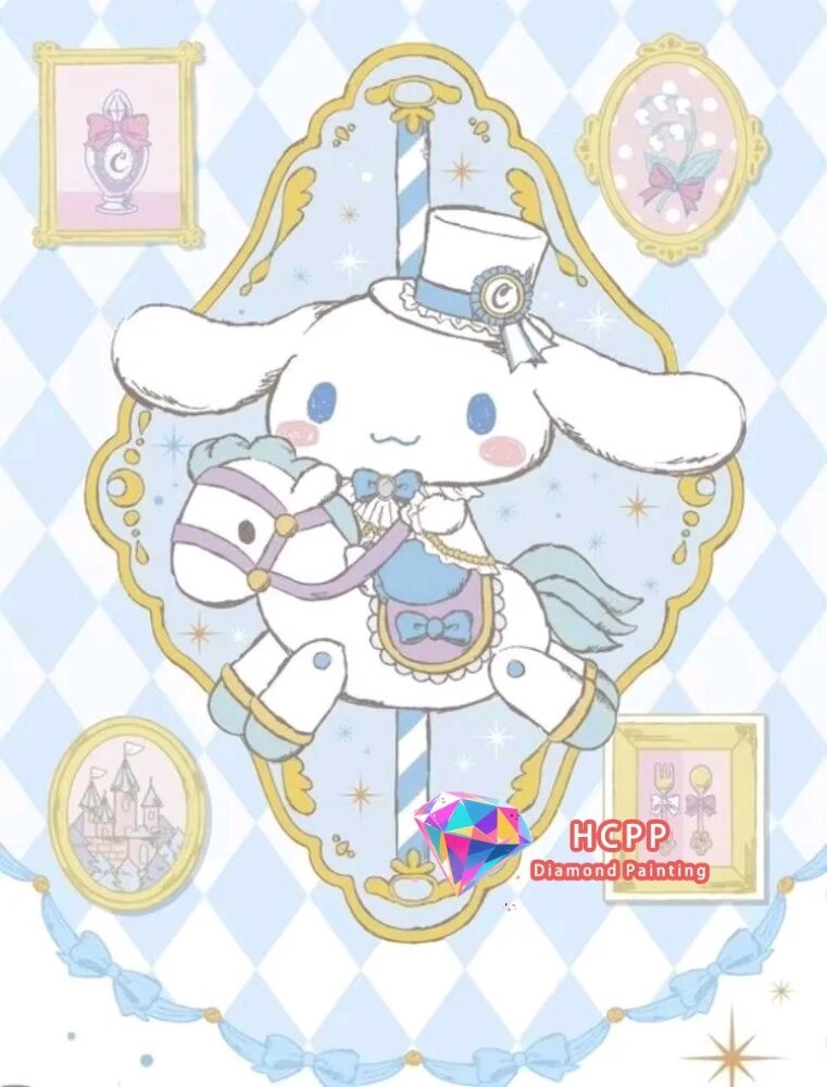 Алмазная вышивка TOPTOY Cinnamoroll Kuromi 50x70 Square, C473-14