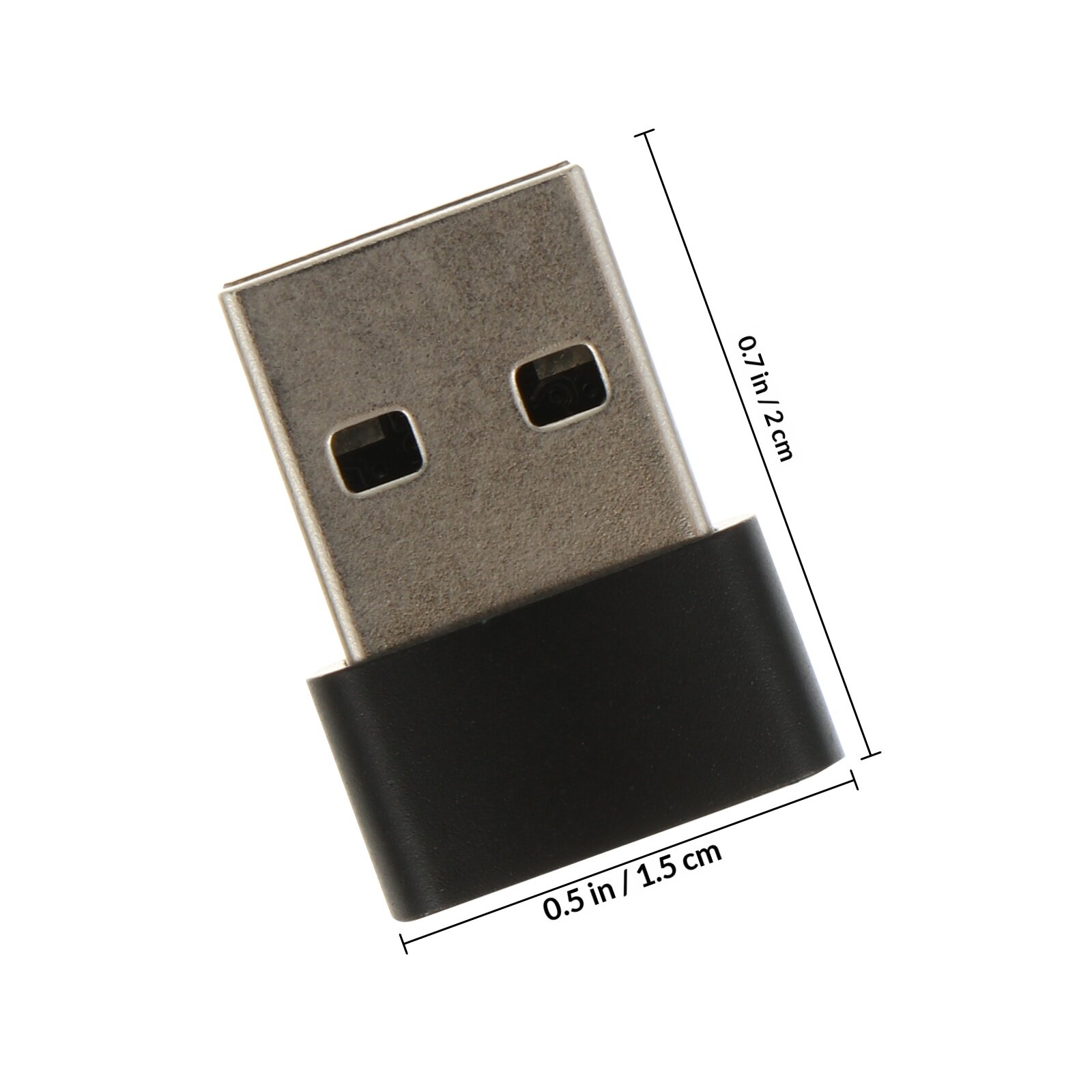 2 Шт Адаптер Usb 2.0 A To Type-C Для Телефона Планшета Внешнего Жесткого Диска 2x1.5x0.68Cm