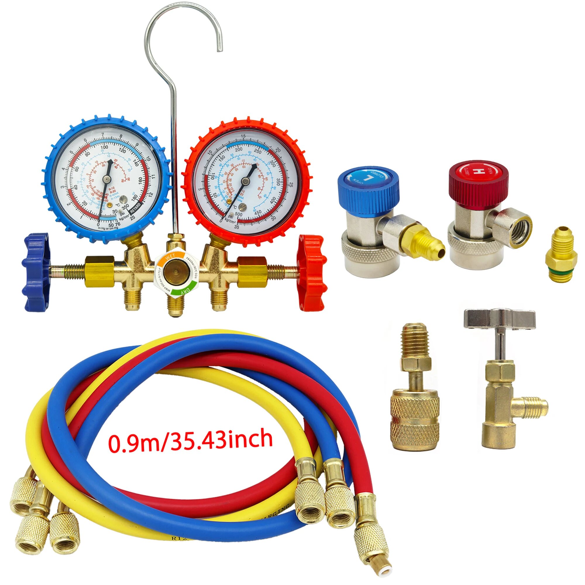 Манометрический коллектор R12/R22/R404A/R134a SET 3