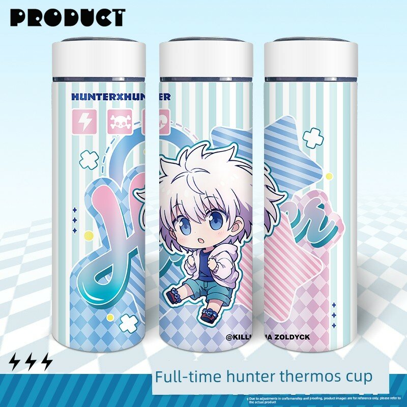 Термос-кубок Hunter x Hunter Киллау Золдык, стальной, 350 мл, аниме-мерч с дизайном персонажа, подарок для фанатов