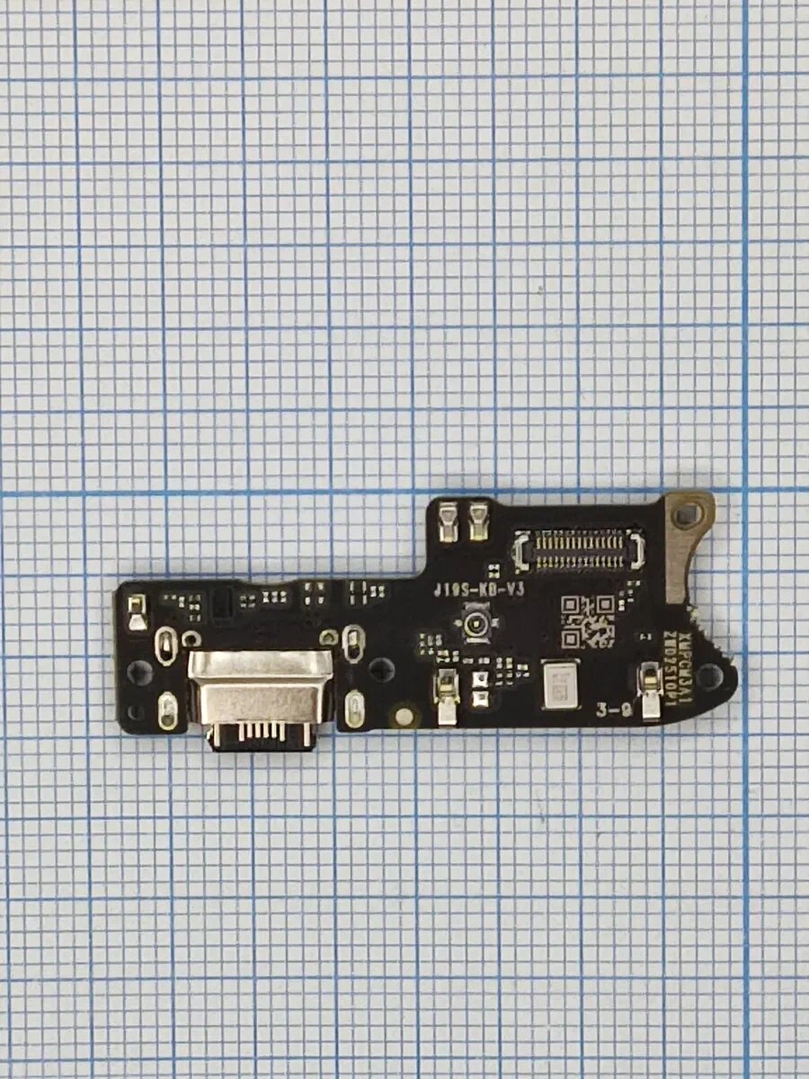 Плата нижняя (шлейф) Xiaomi Poco M3 / Redmi 9T с разъемом зарядки