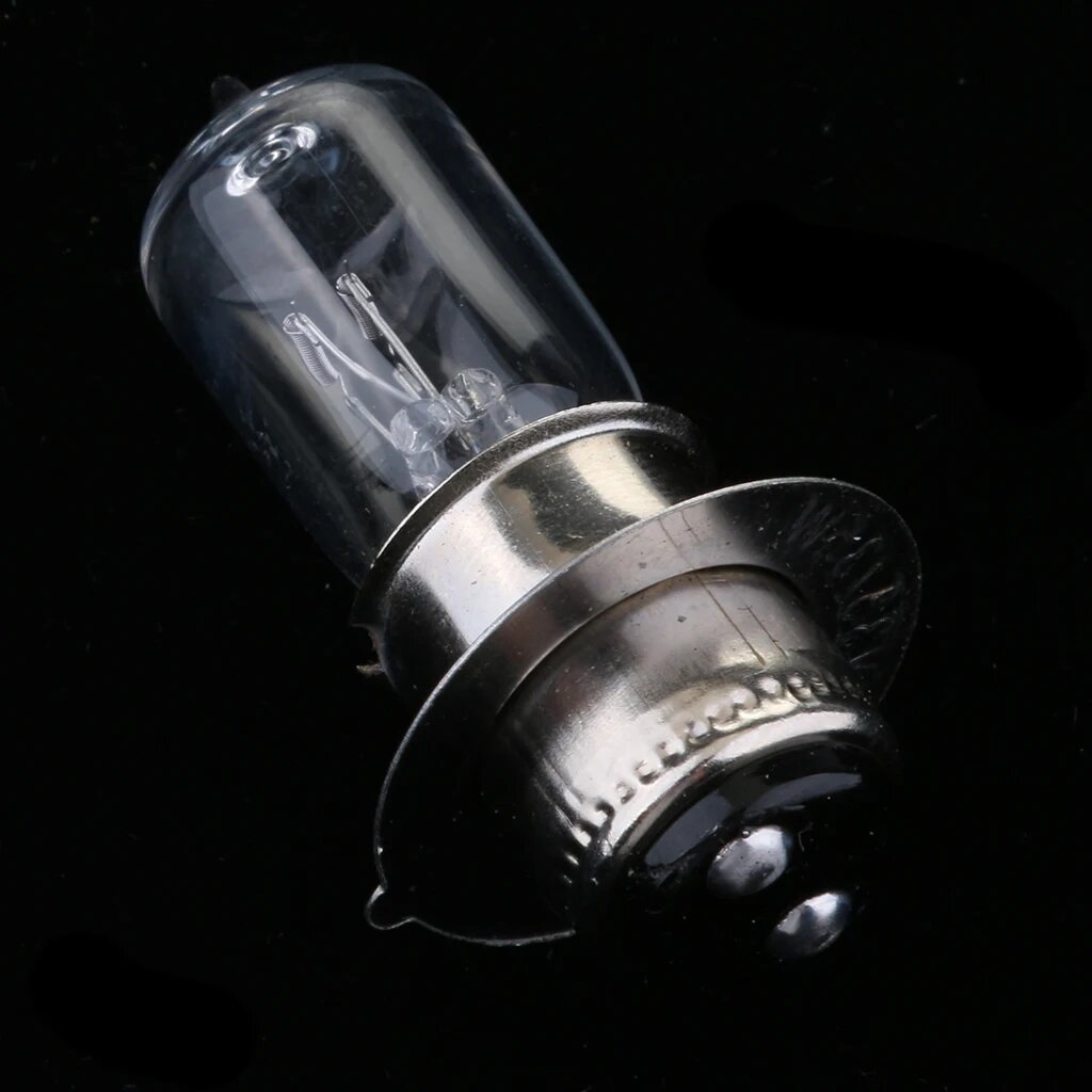 12V 35W мотоциклетные яркие белые галогенные лампы для фар, прозрачные P15D-25-1