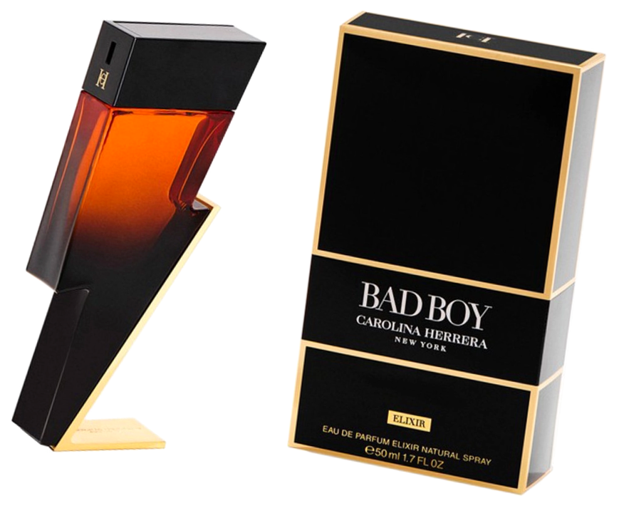 Парфюмерная вода мужская 50 мл Carolina Herrera Bad Boy Elixir / Эликсир Бэд Бой