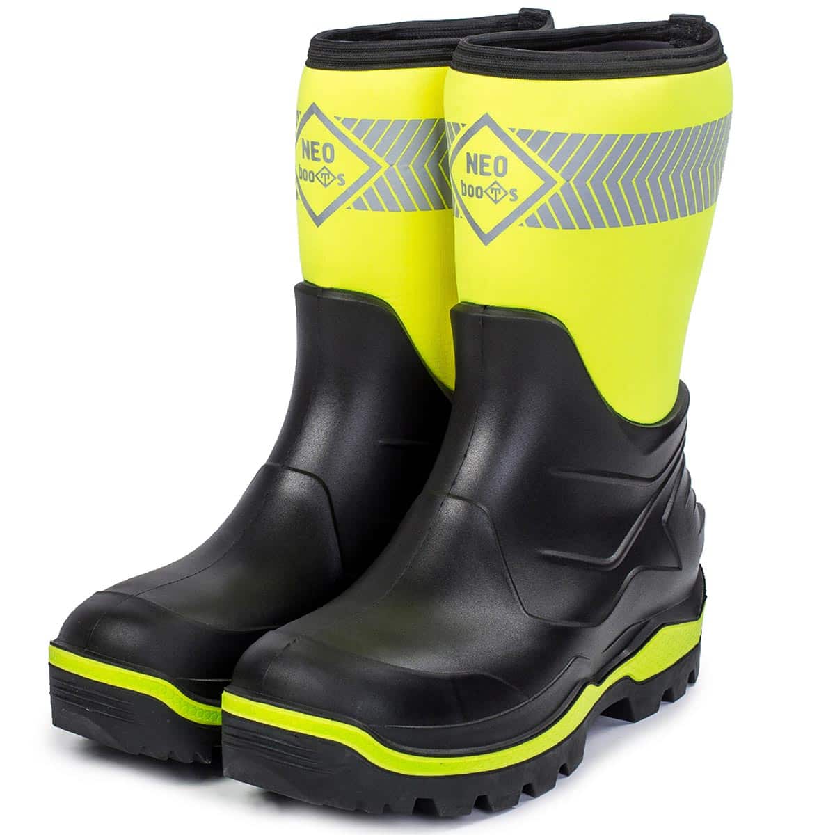 Тзро С931 мод."NEO BOOTS" midi Сапоги специальные литьевые комбинир. из пенополиуретана с верхом из неопрена, со световозвращающими элементами (р. 307)