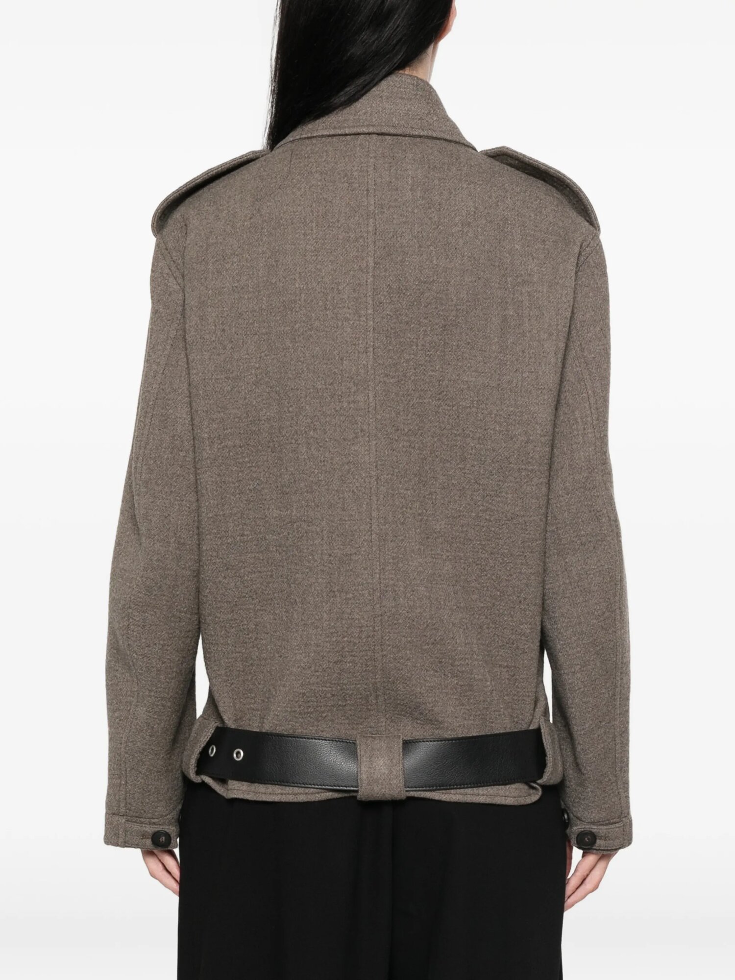 Куртка seafarer Belted epaulette jacket, размер 40, brown — фото 1