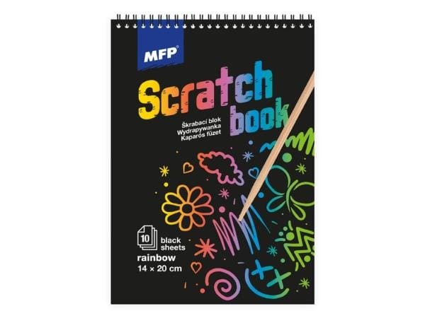 Набор для рисования, росписи MFPB блокнот-царапка, радуга, 20x14 см
