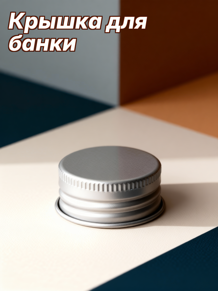 Алюминиевые винтовые крышки для прозрачных бутылок серебристые, 100 шт