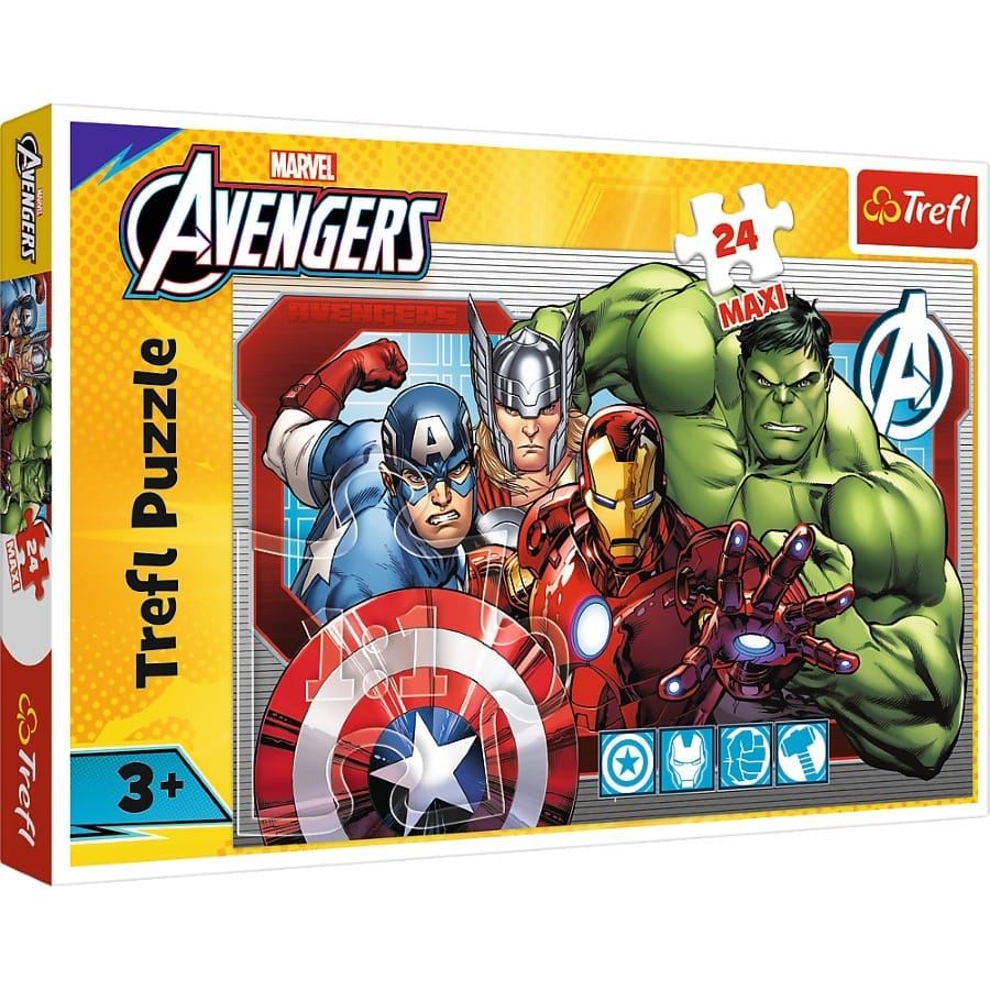 Пазл Trefl The Avengers Всегда справедливы, макси, 24 элемента, 60x40 см