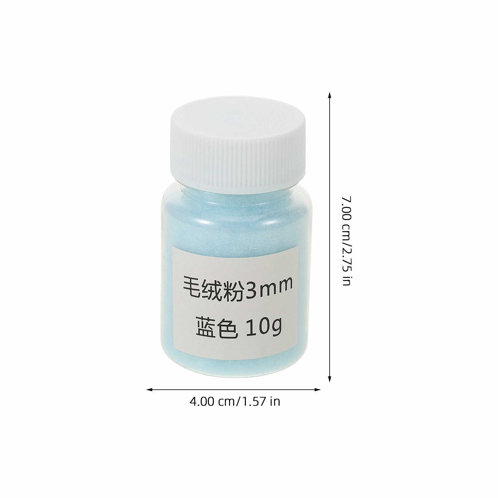 Flocking Powder Для Творчества И Ремесел Сине-Голубой 1 Бутылка 7.00X4.00X4.00Cm