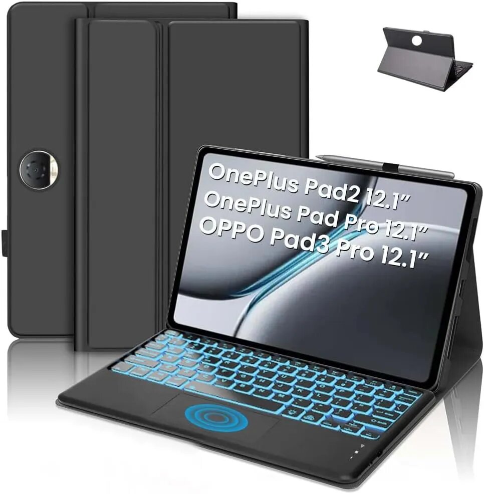 Чехол с клавиатурой для OnePlus Pad 2 12.1 дюйма (русская клавиатура)