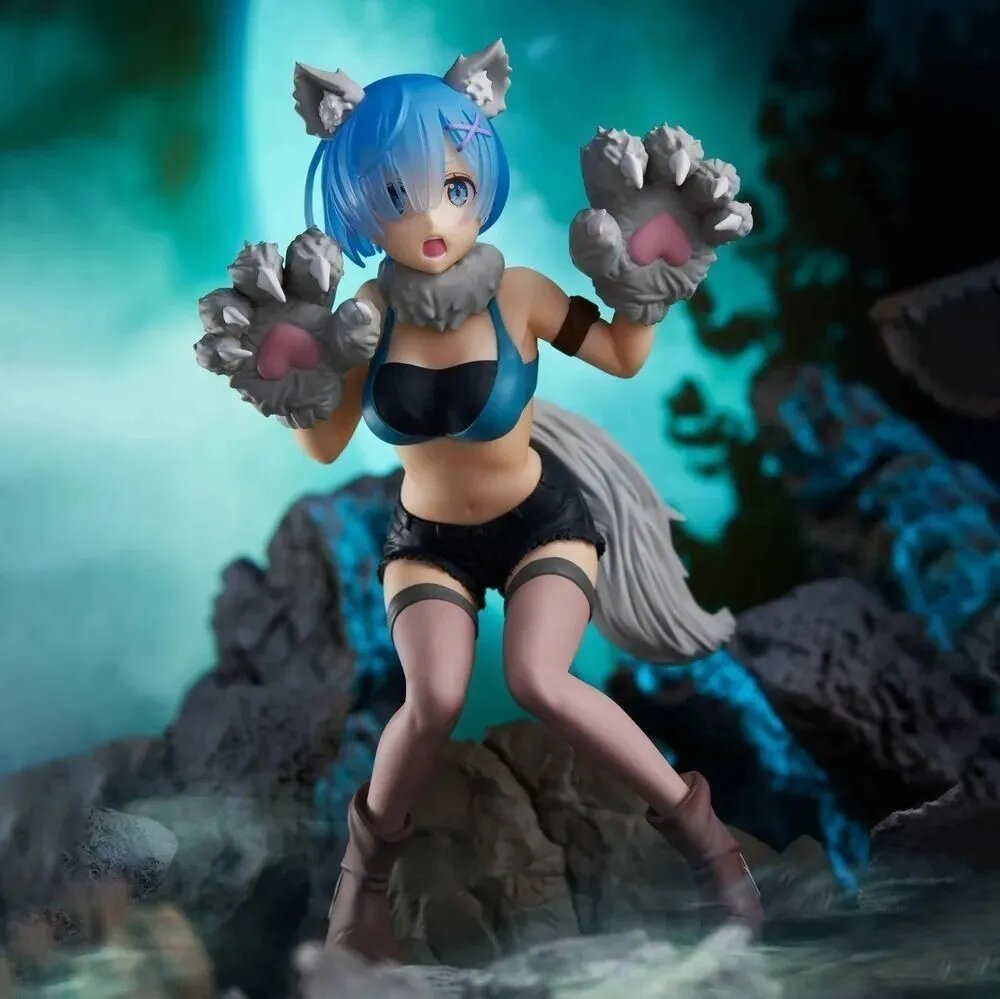 Аниме-фигурка Rem Маленький серый волк Re: ZERO -Начало жизни в другом мире 19cm